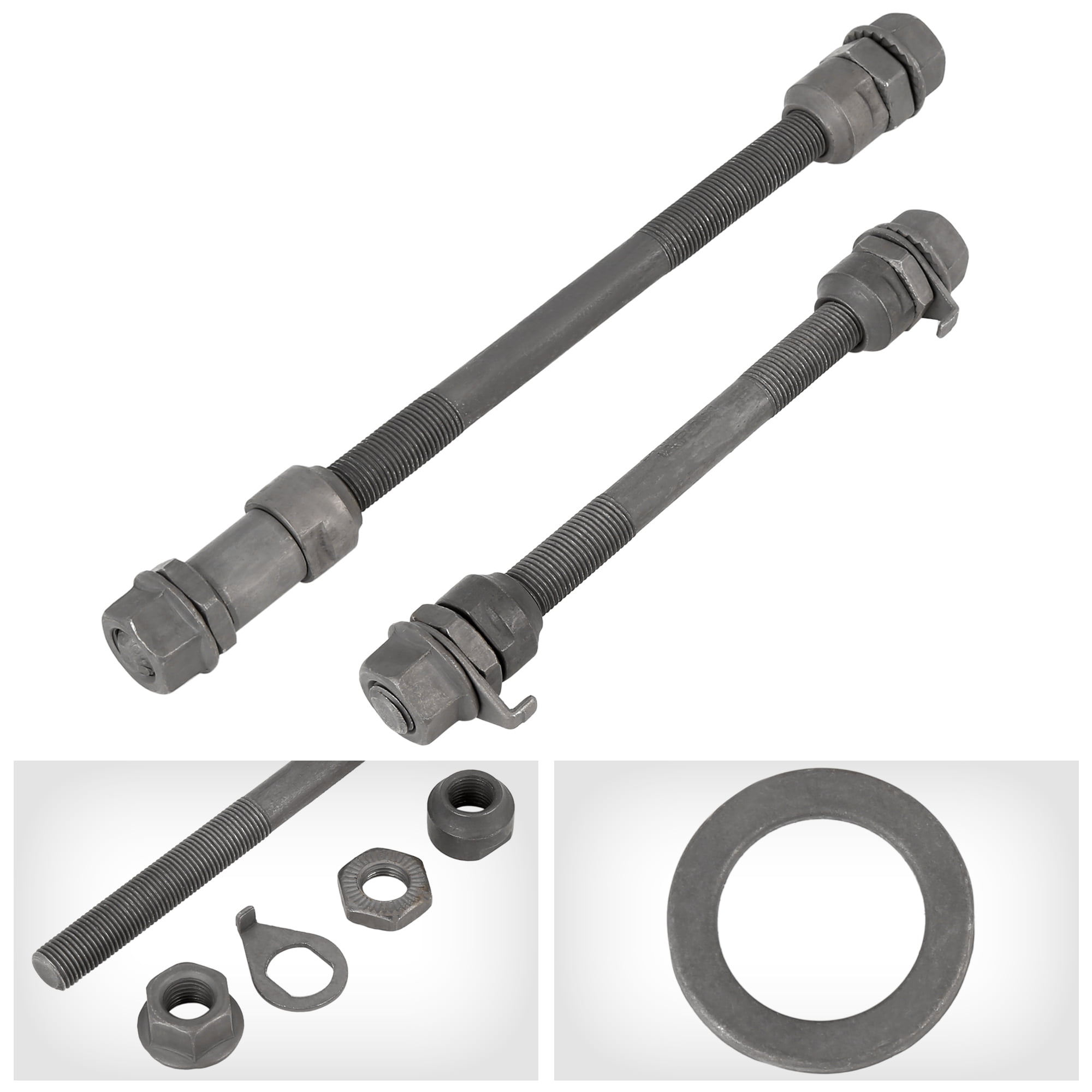 Unique Bargains 1 Set 9.5mm Wheel Hub Axle Front Rear Axle Solid Shaft ...