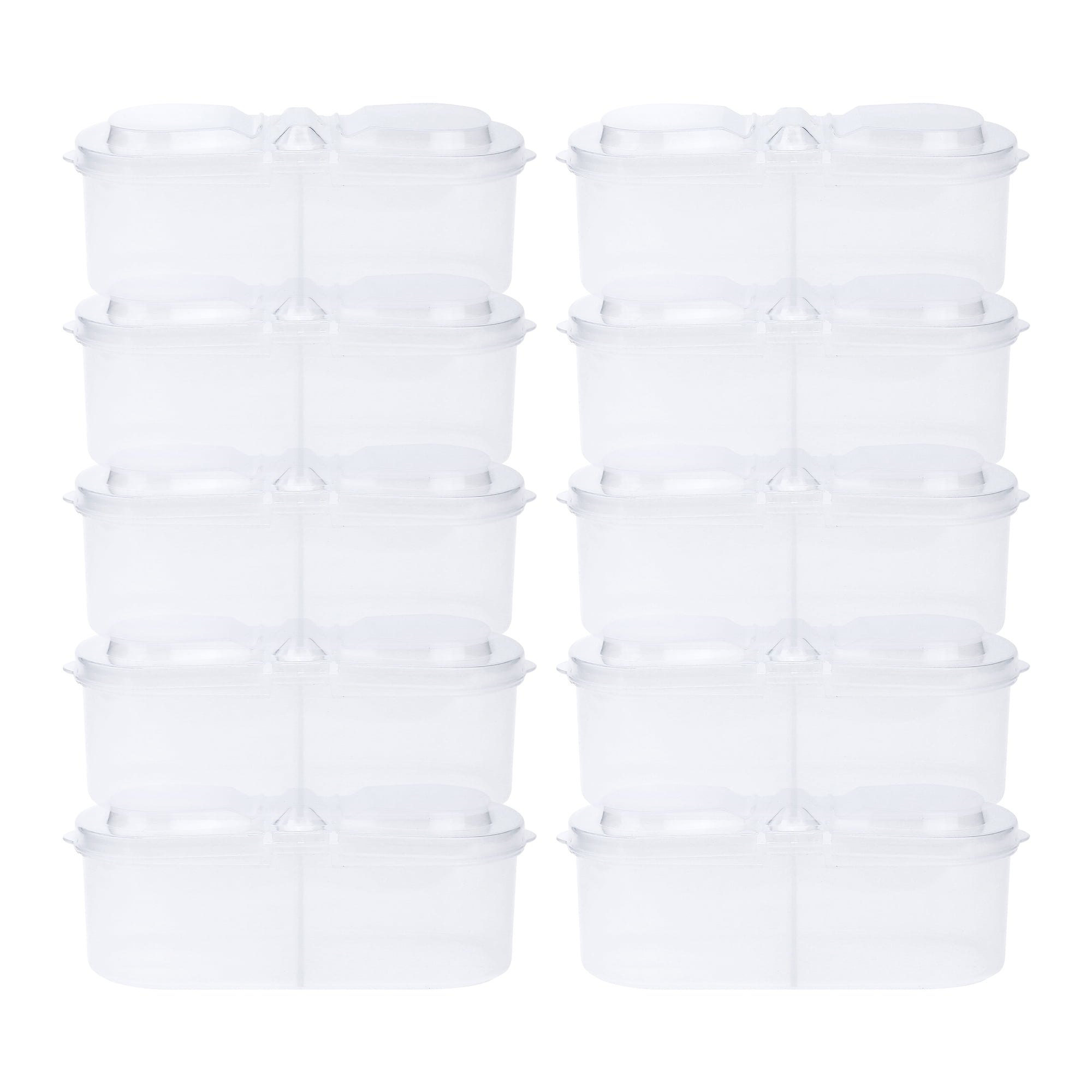 REGALWOVEN 10 Pack Food Storage Containers with Lids, Plastic Meal Prep ...