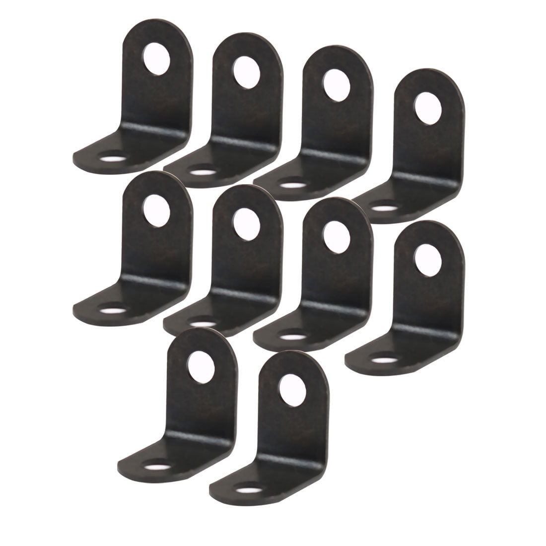 REGALWOVEN 12 x 12mm Angle Bracket Metal Black L Shaped Angle Brackets ...