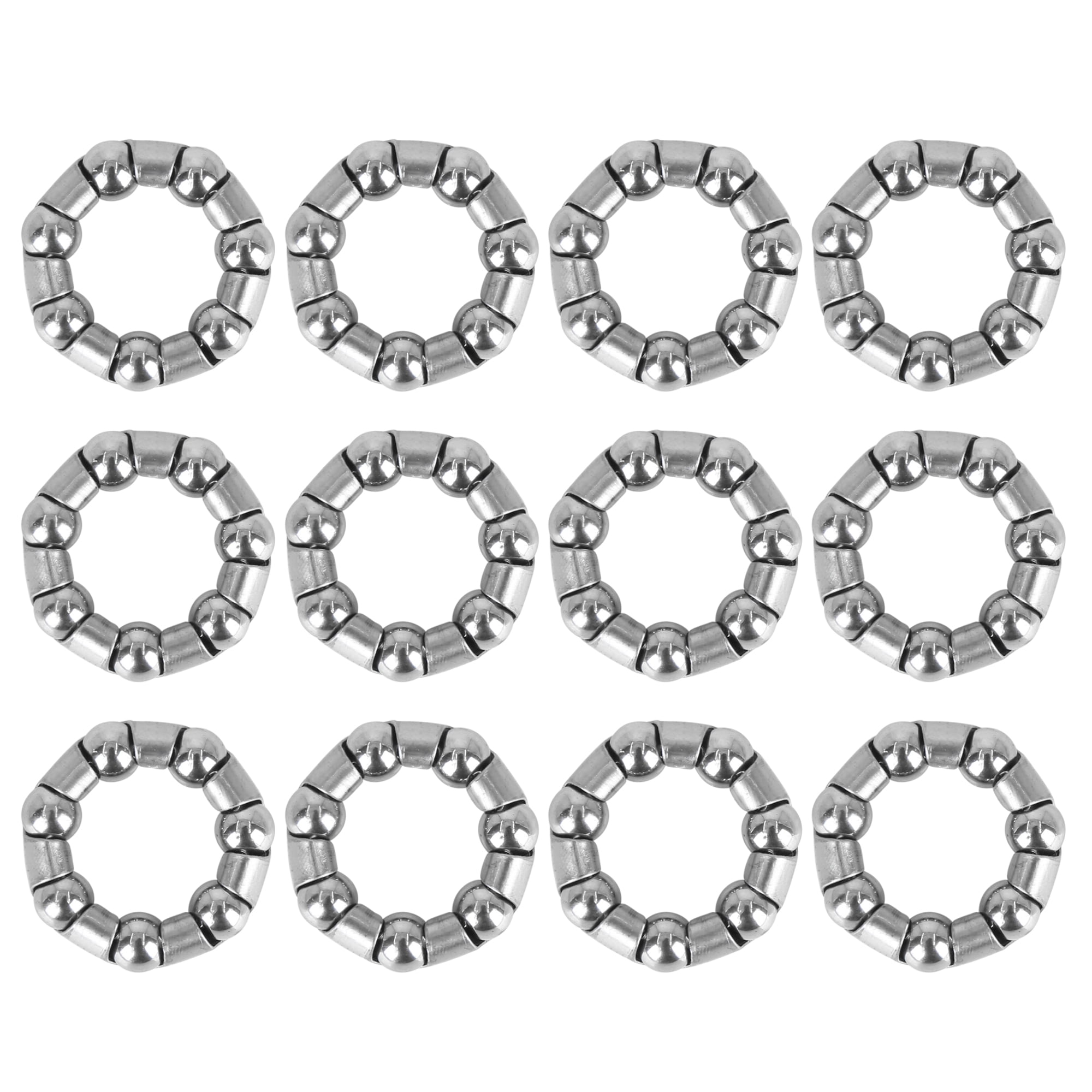 REGALWOVEN 12pcs 25mm x 7 Ball Bearing Cages Crank Bike Bearings Rear Wheel Bearing Retainer ...