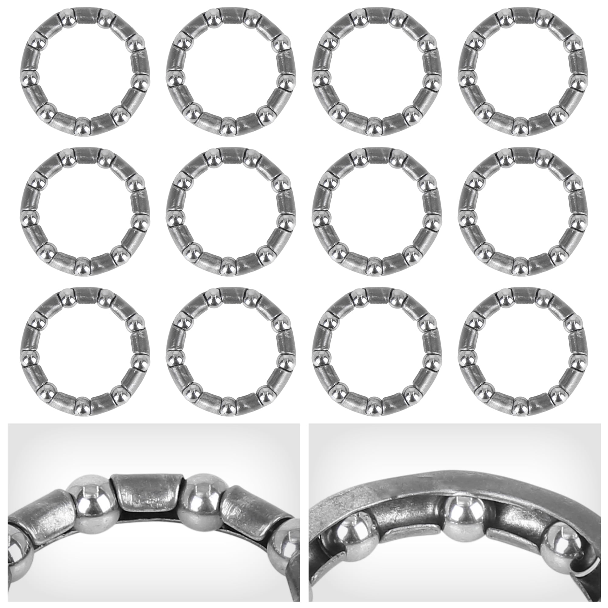 REGALWOVEN 12pcs 31mm x 9 Ball Bearing Cages Crank Bicycle Bearings Mid ...