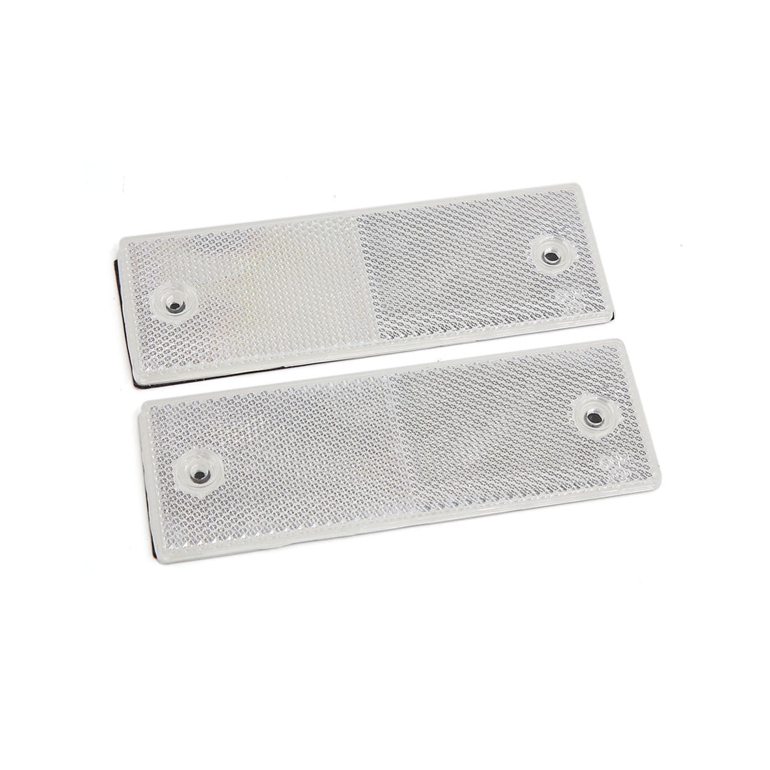 REGALWOVEN 145mm x 45mm White Plastic Self-adhesoive Rectangle Trailer ...