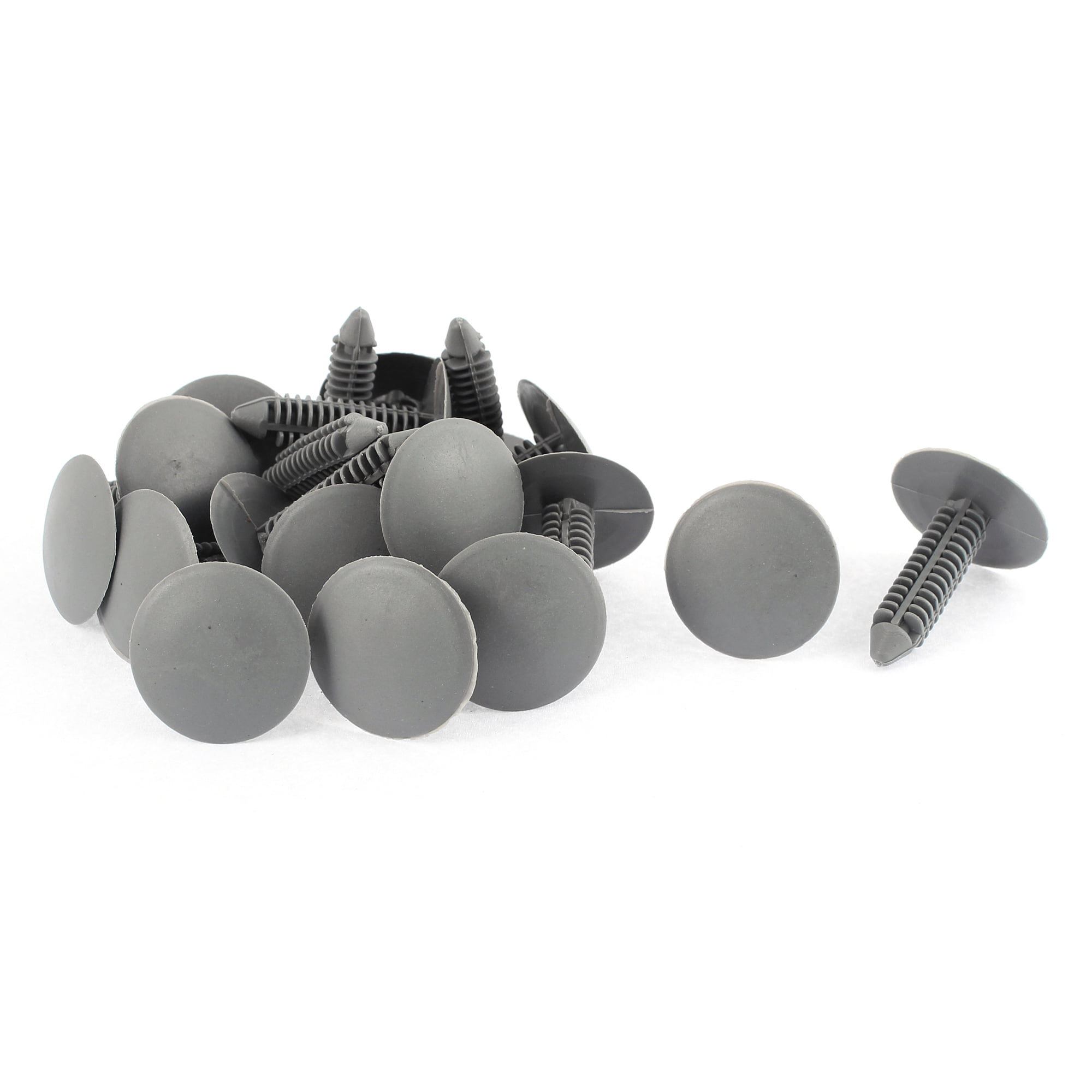 REGALWOVEN 20 Pcs Gray Plastic Rivet Buckle Ceiling Lining Trim Panel ...