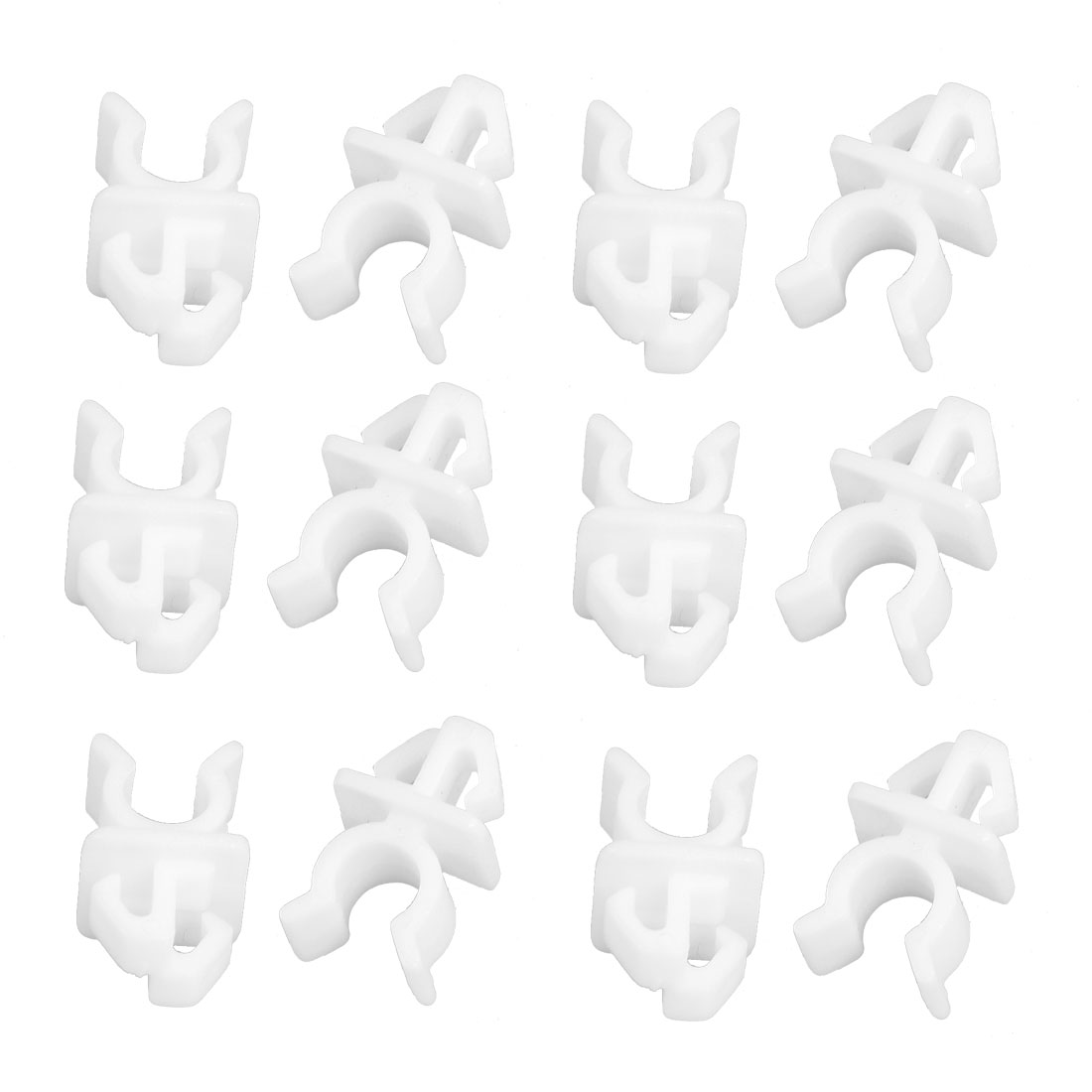 REGALWOVEN 20 Pcs White Plastic Parts Hood Prop Rod Clips for Car Auto ...