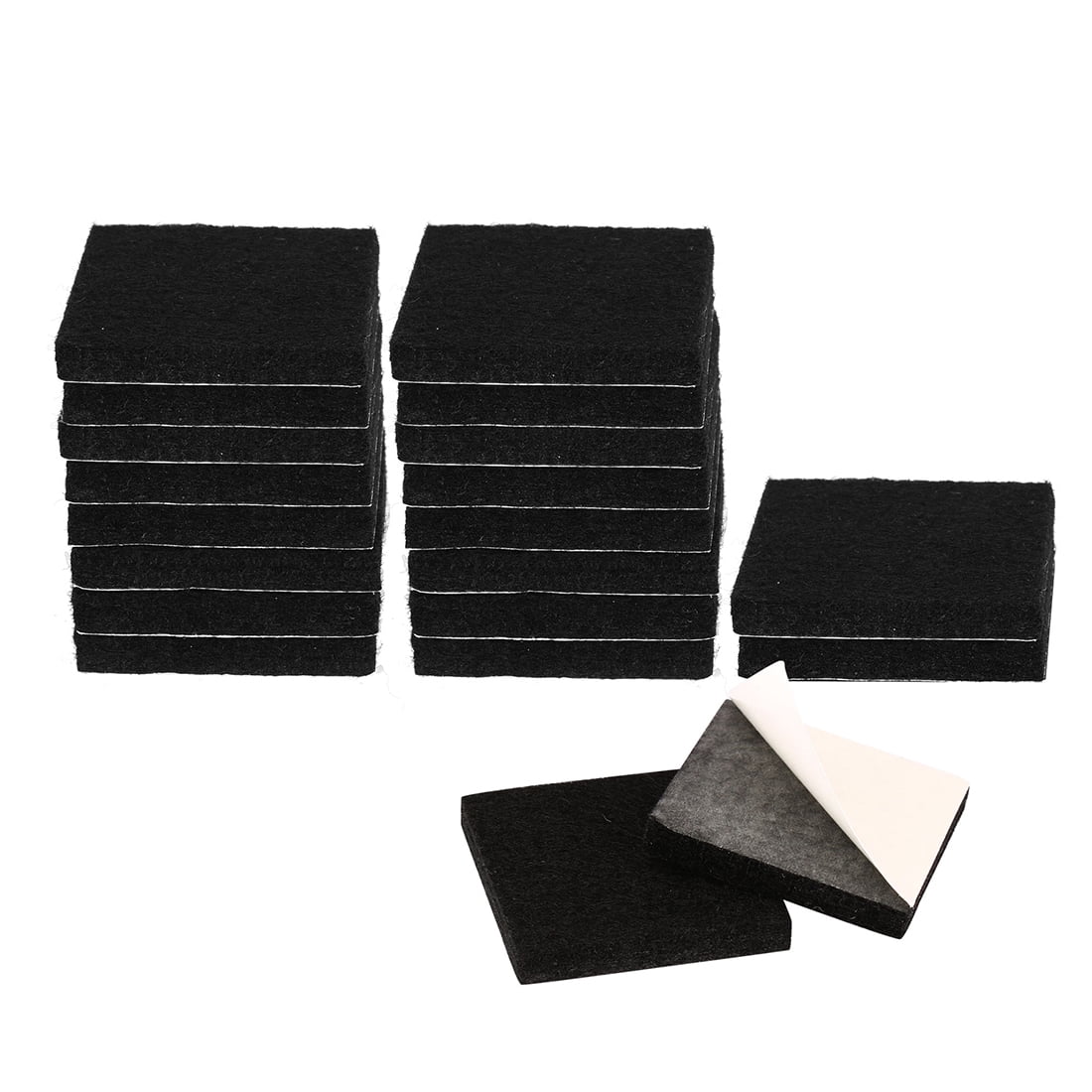 REGALWOVEN 20Pcs Furniture Felt Pads Square 1 1/4" Self-stick Reduce ...