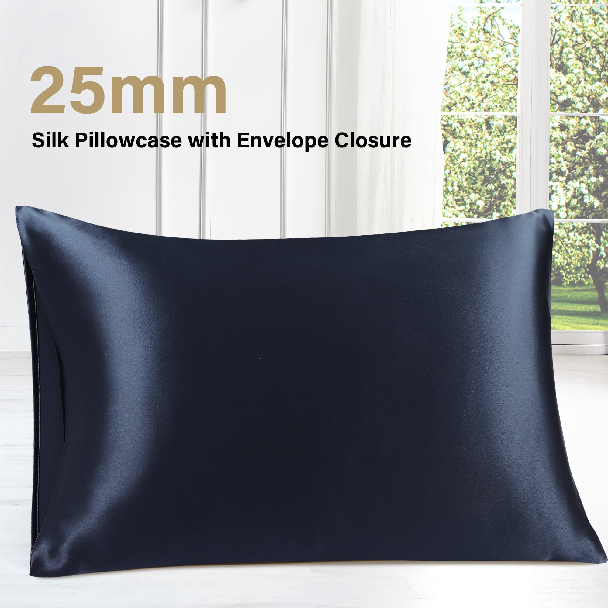 REGALWOVEN 25 Momme Silk Pillowcase with Envelope Closure for Bedroom ...