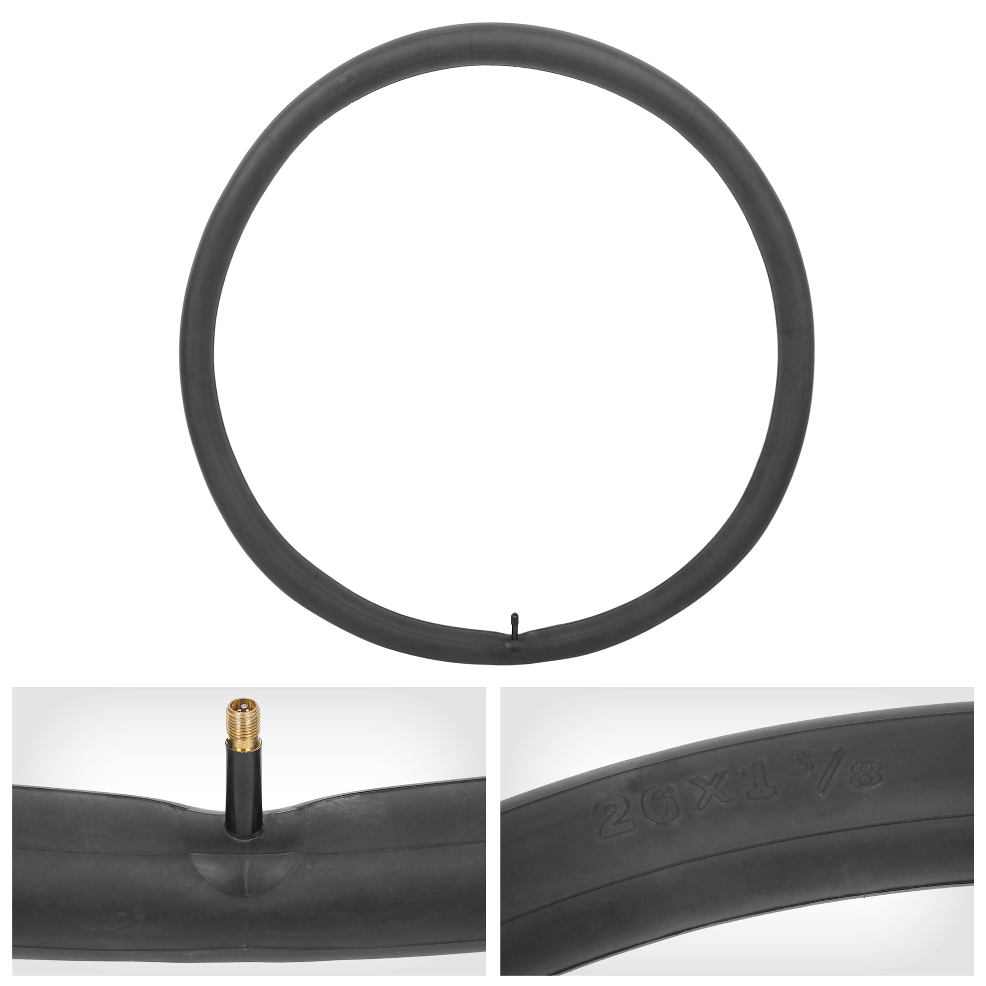 REGALWOVEN 26" Bicycle Tire Tube 26" x 13/8 Bike Inner Tube, Black ...