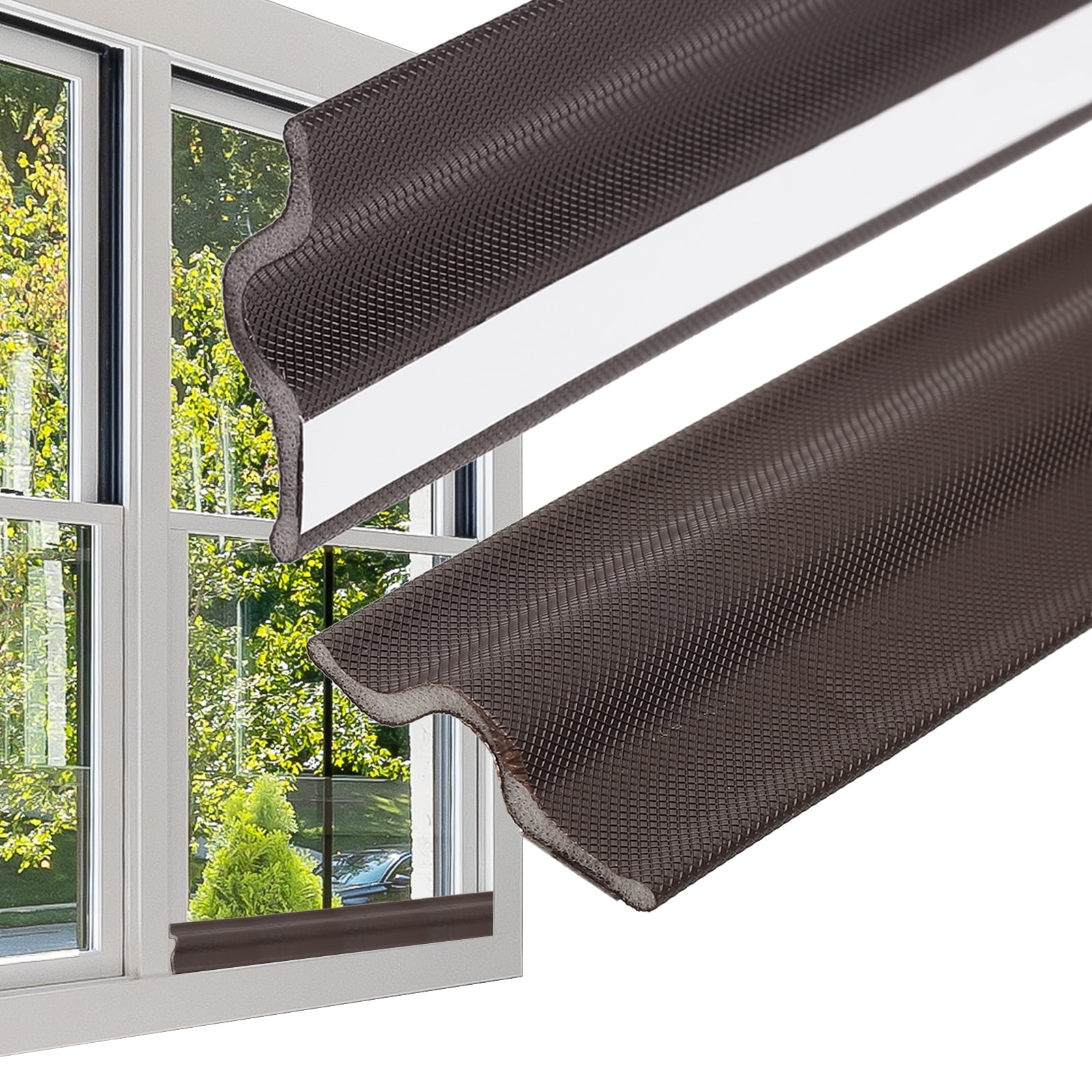 REGALWOVEN 26 Feet Window Weather Stripping Door Seal Self Adhesive PU ...
