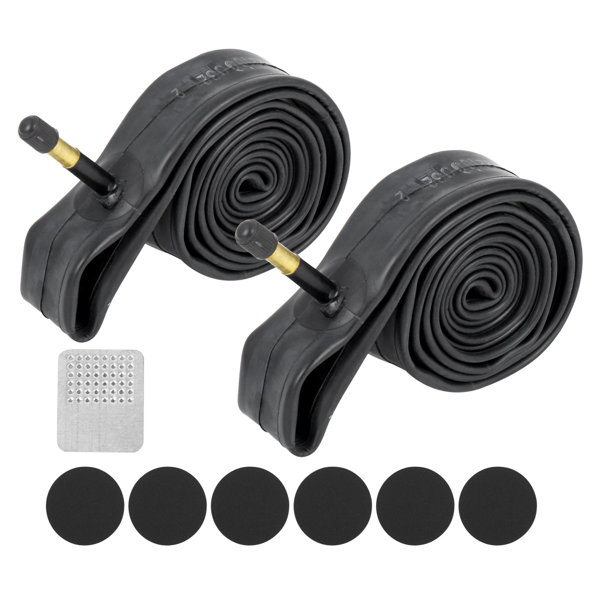 2pcs Bike Bicycle Tube w Tire Repair Kit US American Type Valve Inner ...