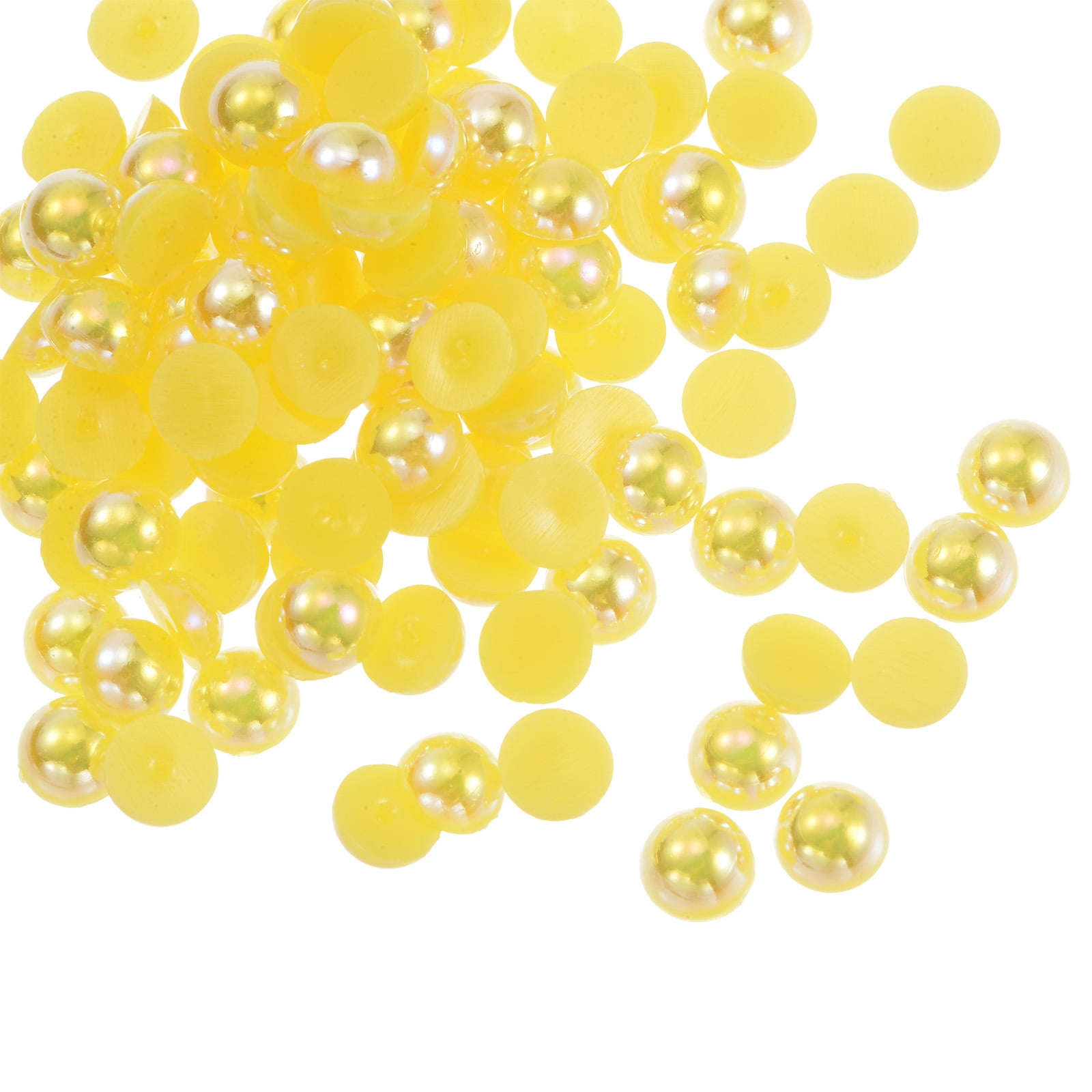 REGALWOVEN 300Pcs Flatback Pearls 6mm ABS Plastic Half Round Dome ...