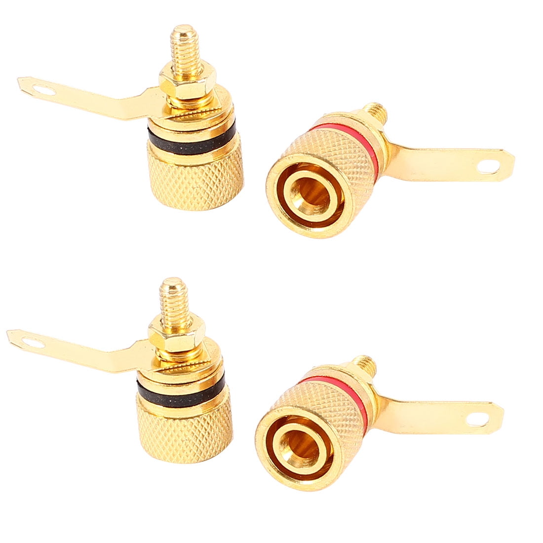 REGALWOVEN 4 x DIY Audio Speaker Binding Post 4mm Banana Plug Socket ...
