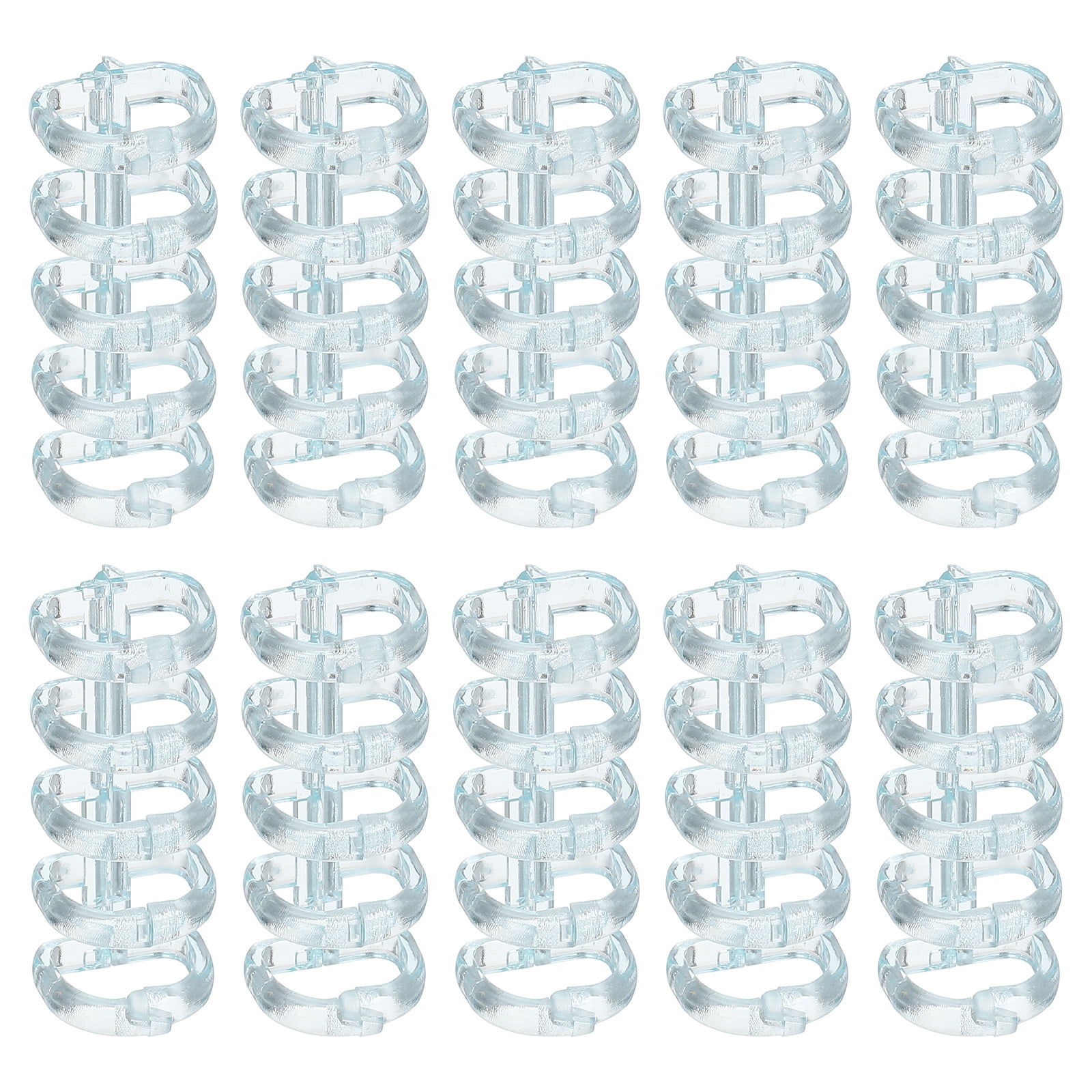 Uxcell 5 Ring Binding Rings 1.61"x 0.59" Plastic Round Loose-Leaf Rings ...