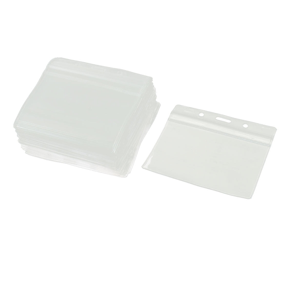 REGALWOVEN 50 Pcs Plastic Horizontal Name Tag Holders Office Bank ...