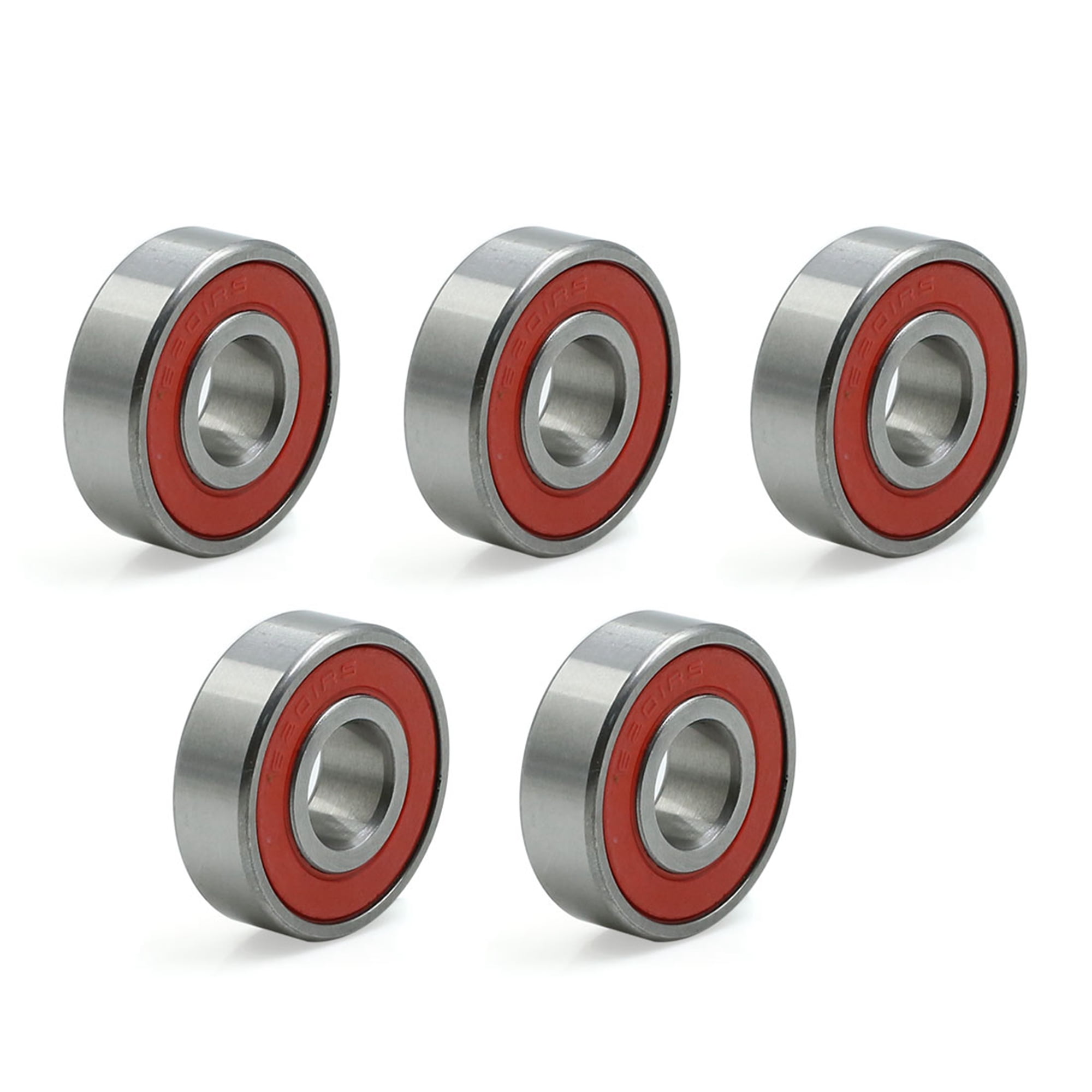 5pcs 6201RS 12mm x 32mm x 10mm Double Sealed Deep Groove Ball Bearing ...