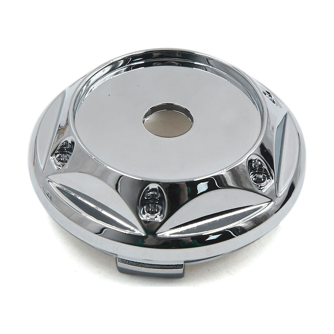 REGALWOVEN 67mm Dia Silver Tone 4 Lugs Plastic Hub Cap Rim Wheel Center ...