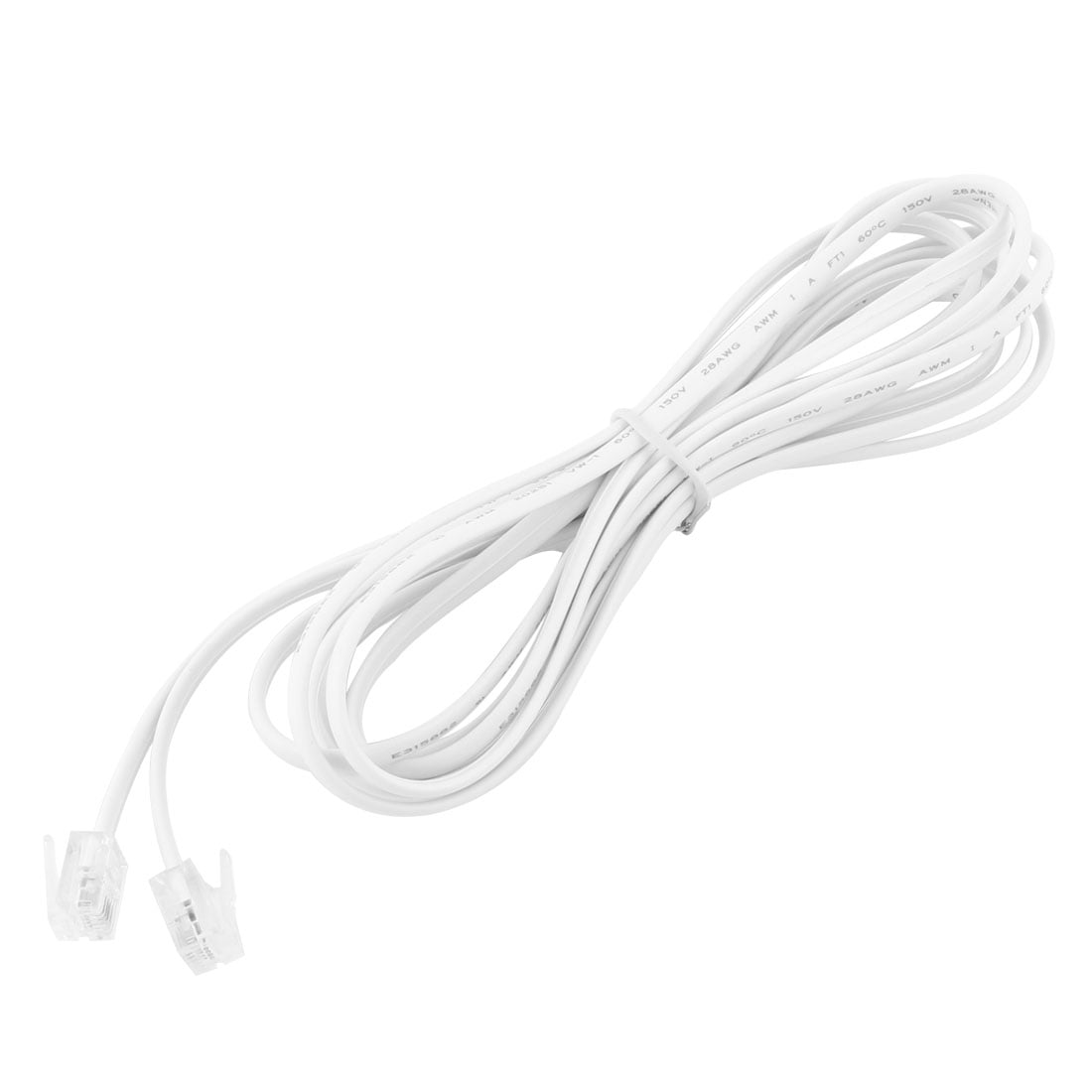 REGALWOVEN 8.5Ft 4P4C Telephone Handset Receiver Extension Cord Phone ...