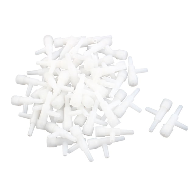 REGALWOVEN Aquarium Plastic 2 Way 4mm Inner Dia Air Line Tubing Flow ...