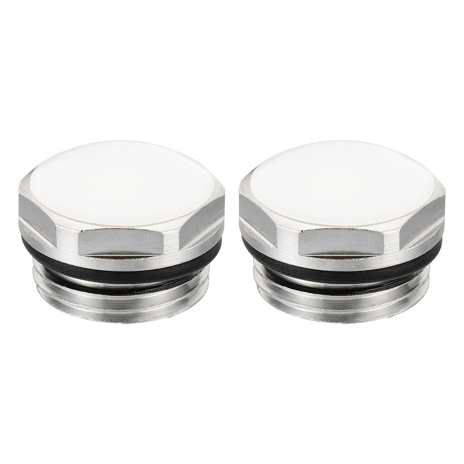 REGALWOVEN BSP Male Thread Manual Radiator Air Vent Plug, 2 Pack Nickel ...