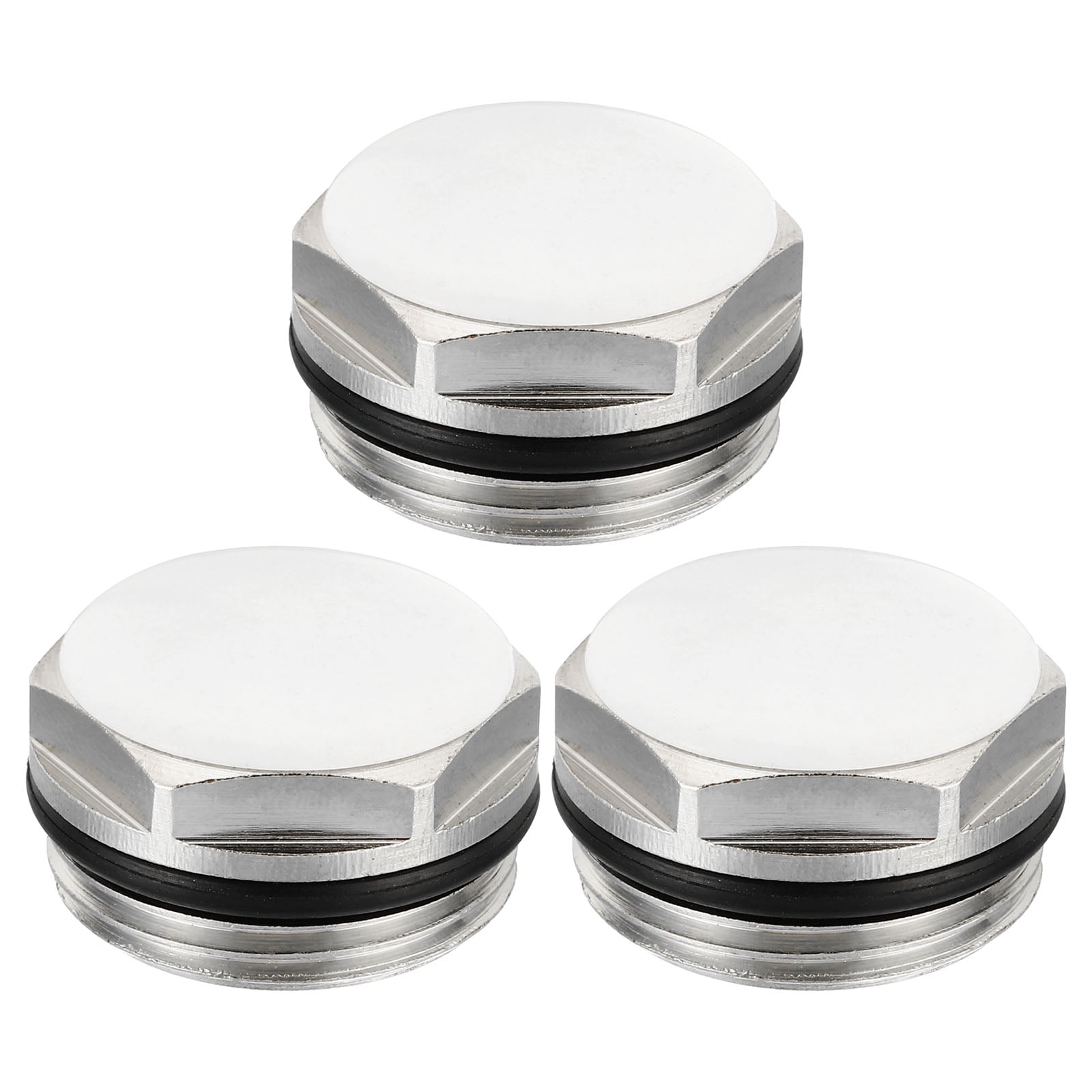 REGALWOVEN BSP Male Thread Manual Radiator Air Vent Plug, 3 Pack Nickel ...