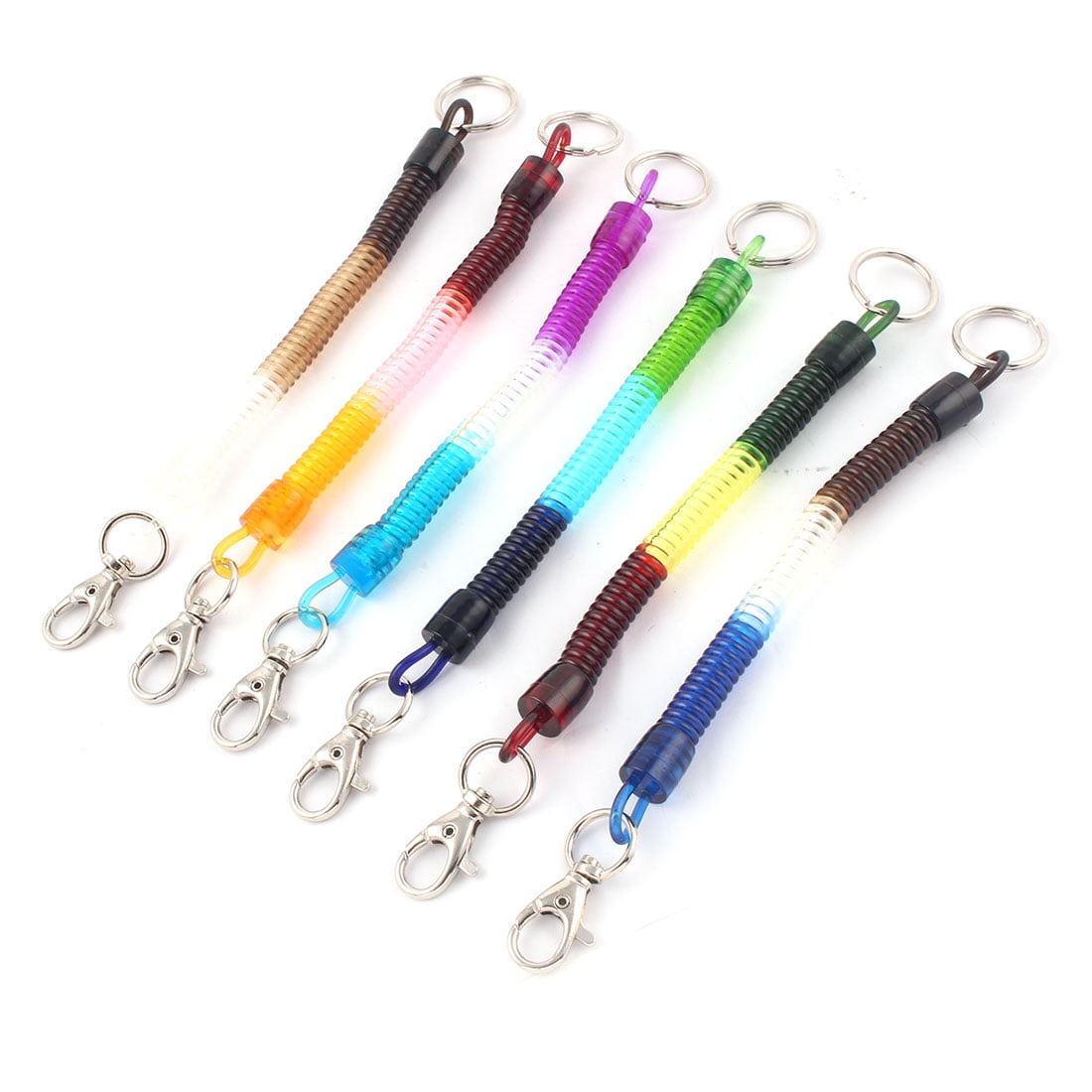 REGALWOVEN Bags Retractable Spiral Stretch Lanyard Wrist Coil Keyrings ...