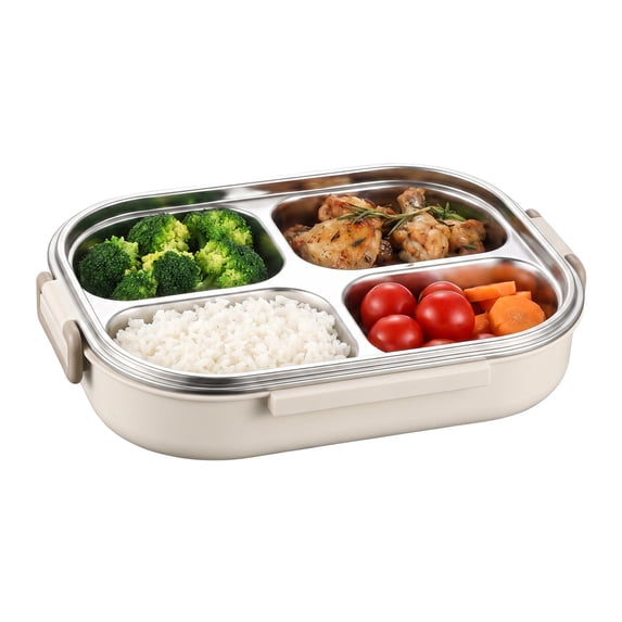 REGALWOVEN Bento Box Adult Lunch Box, 3-Compartment Leak-Proof Meal ...