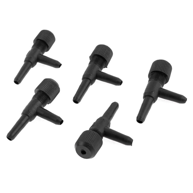 REGALWOVEN Black Plastic Aquarium Pump Air Valves Splitter Tube ...