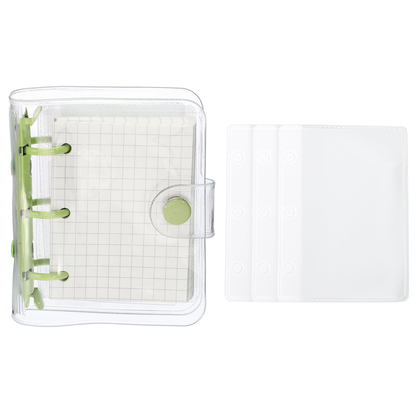 REGALWOVEN Clear 3 Ring Binder Cover, PVC Notebook Binder Mini ...