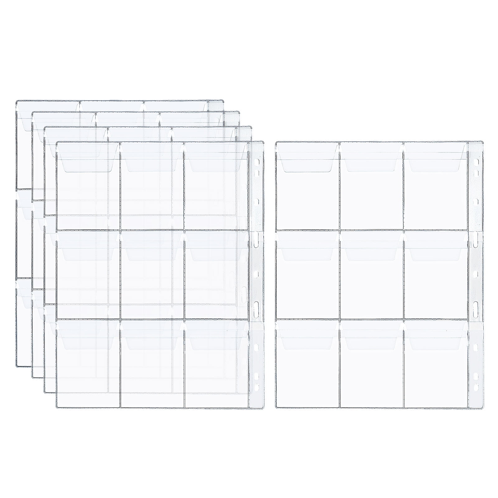 REGALWOVEN Coin Collecting Pages, Coin Binder Inserts Sleeves with 9 ...