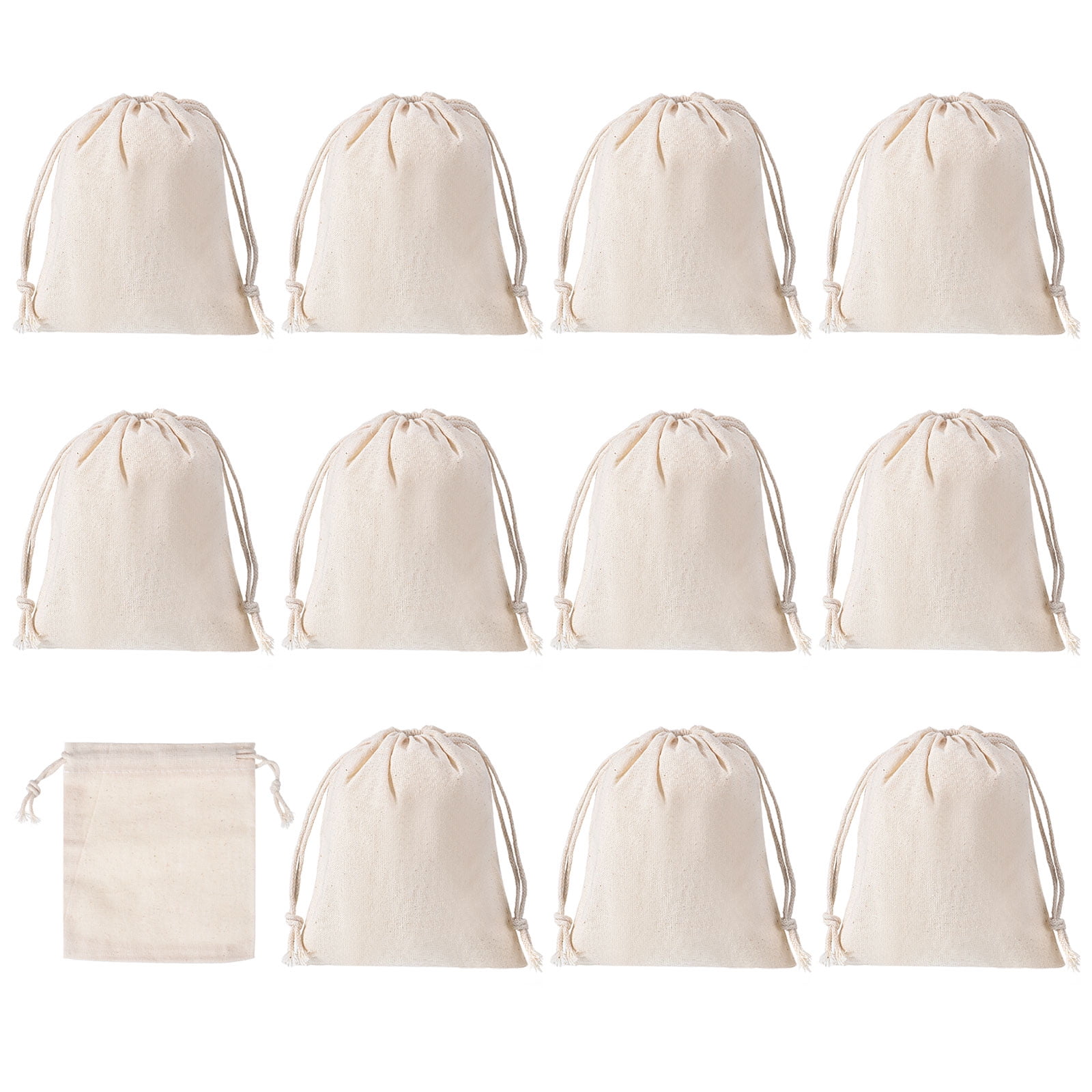 REGALWOVEN Coin Sacks Bag, Deposit Change Transit Bags 5"x4" White ...
