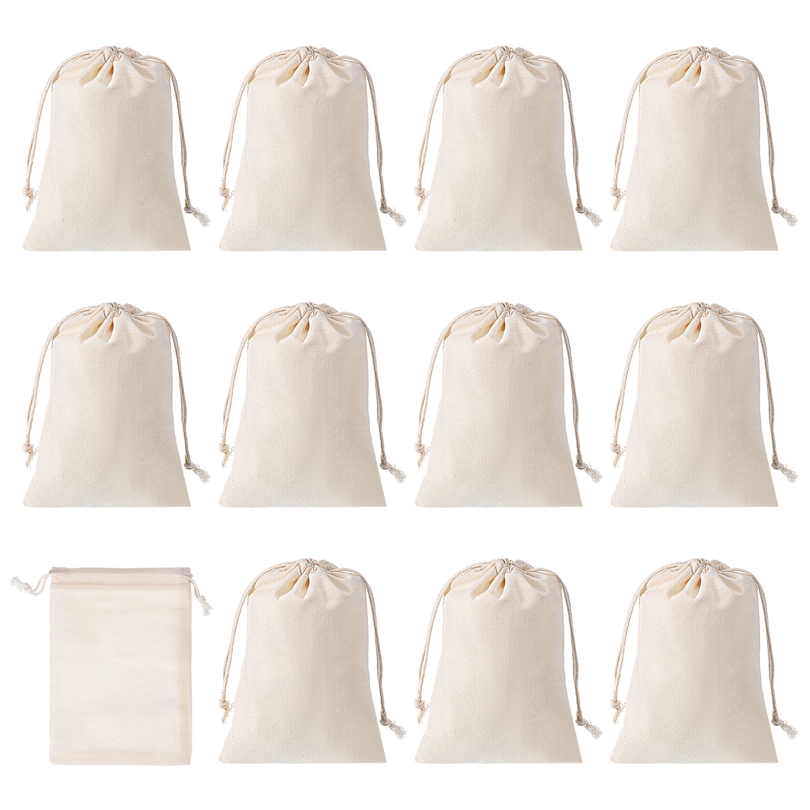 REGALWOVEN Coin Sacks Bag, Deposit Change Transit Bags 6"x4" White ...