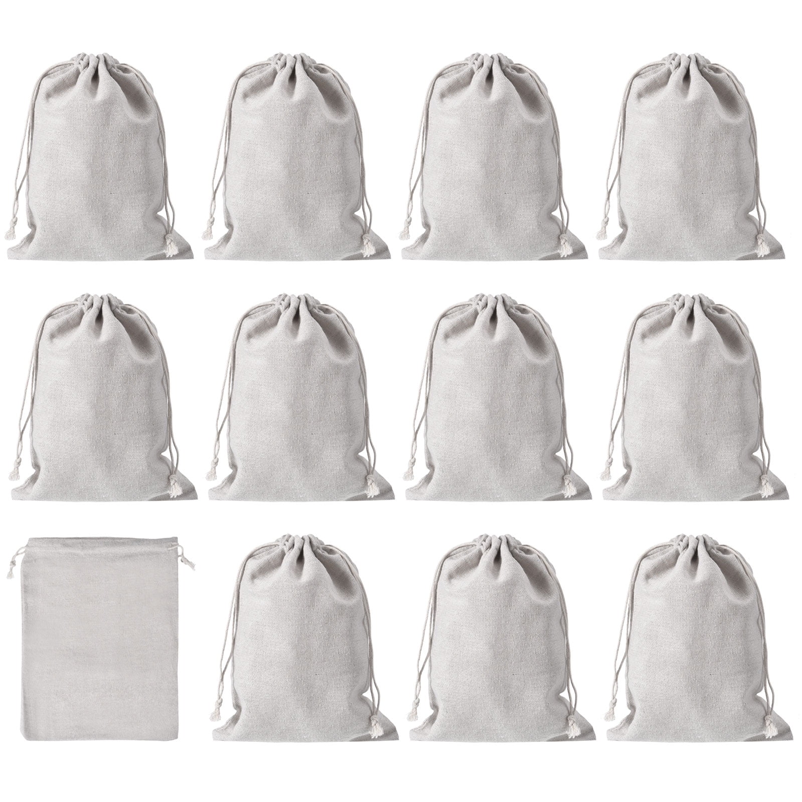 REGALWOVEN Coin Sacks Bag, Deposit Change Transit Bags 9"x7" Grey ...