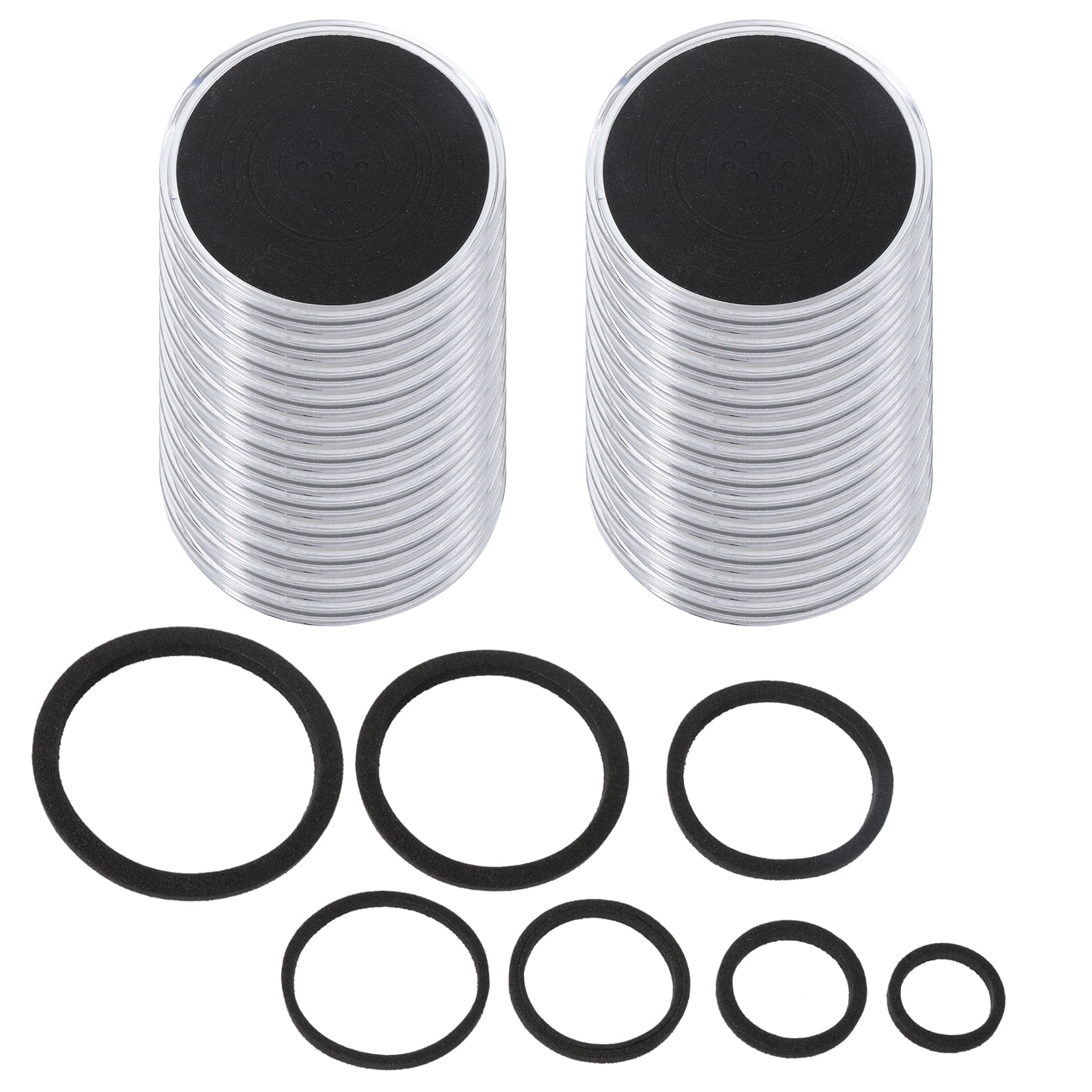 Uxcell Coin Snap Holder 24 Pack Coin Holders Circle Fit 16/20/25/27/30 ...