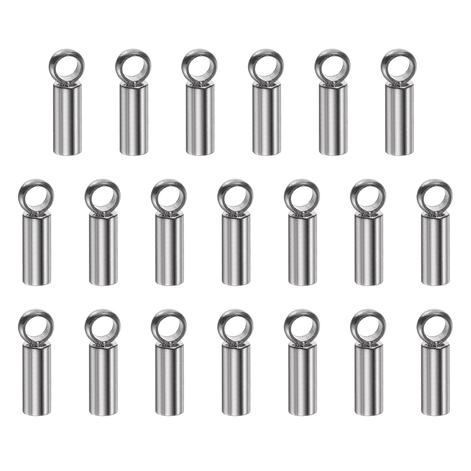 REGALWOVEN Cord End Cap ID Stainless Steel Barrel End Caps for DIY ...