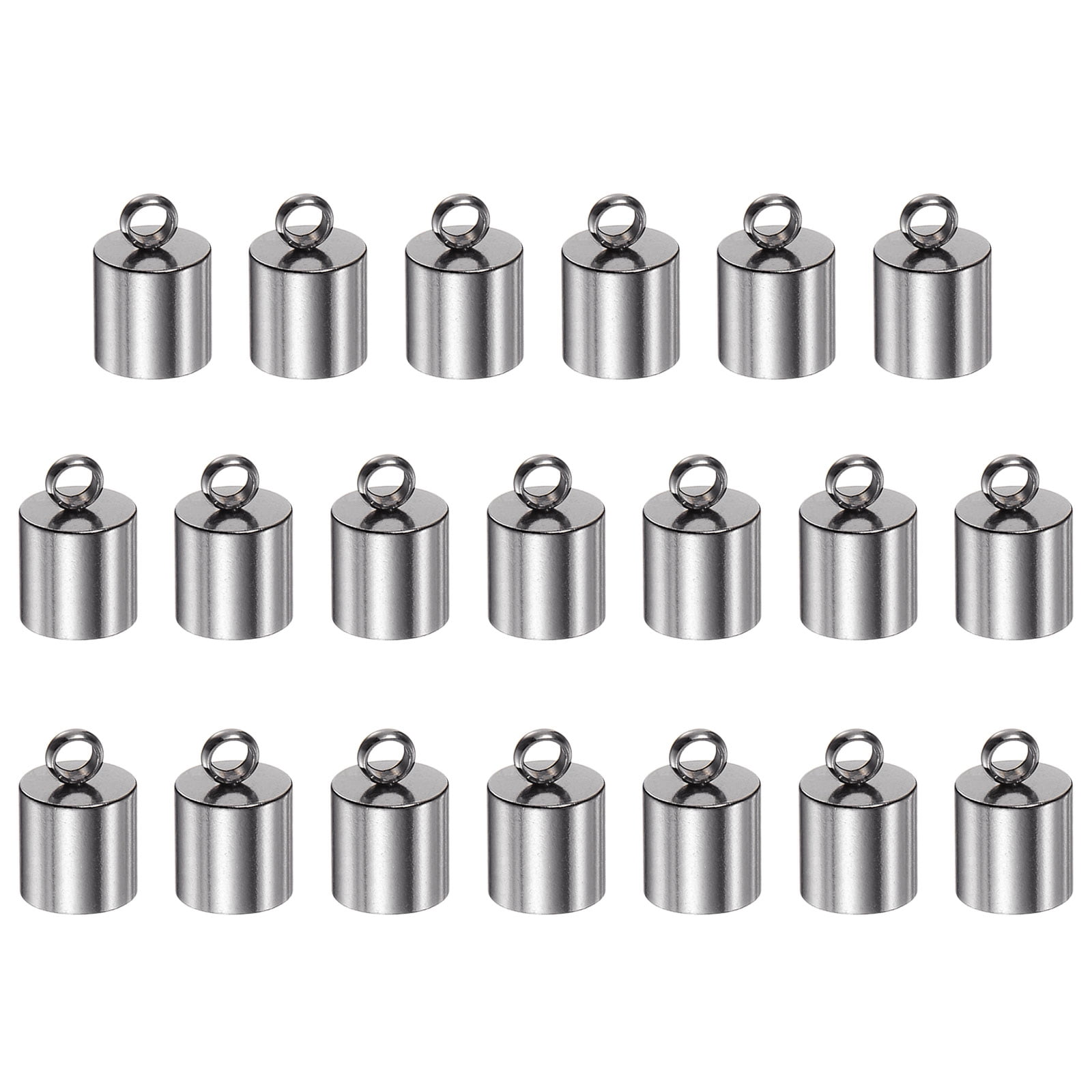 REGALWOVEN Cord End Cap ID Stainless Steel Barrel End Caps for DIY ...