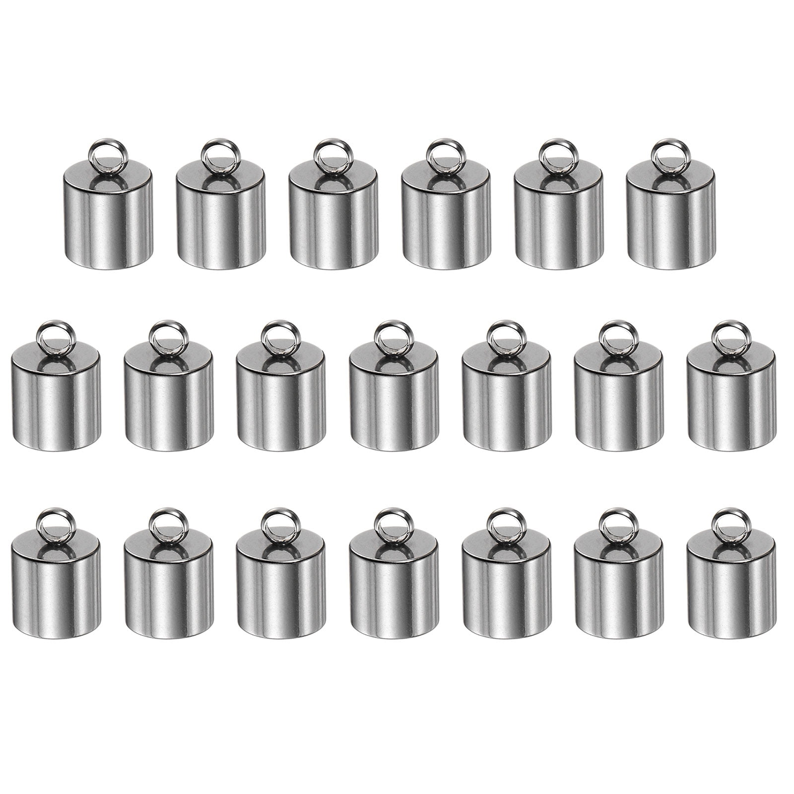 REGALWOVEN Cord End Cap ID Stainless Steel Barrel End Caps for DIY ...