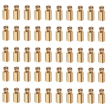 Uxcell Cord End Caps, 100Pcs 3.5x8.5mm Metal Spring Coil End Tips Crimp ...