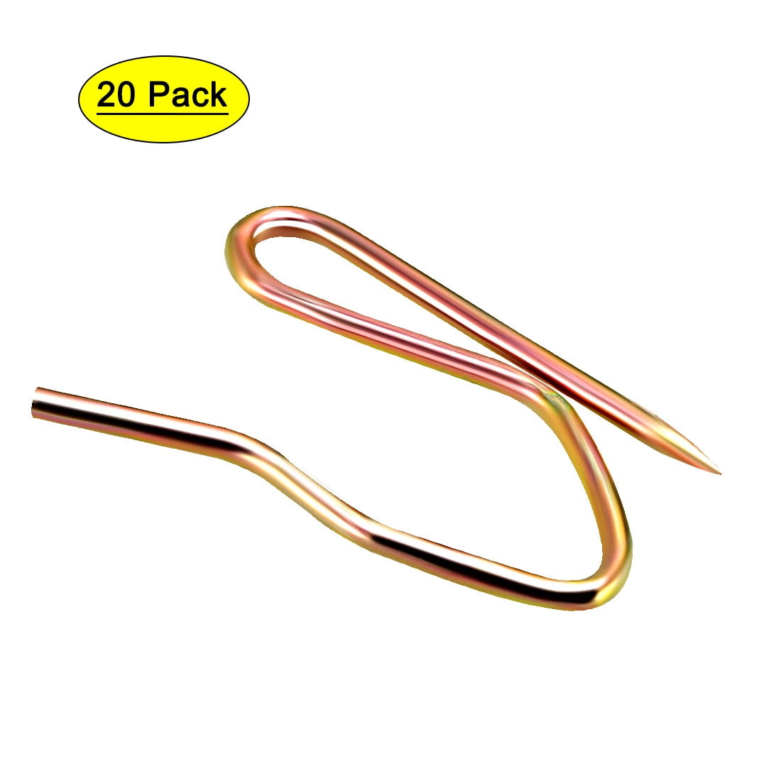 REGALWOVEN Bronze Tone Metal Curtain Hooks, Pin-On Drapery Hanging ...