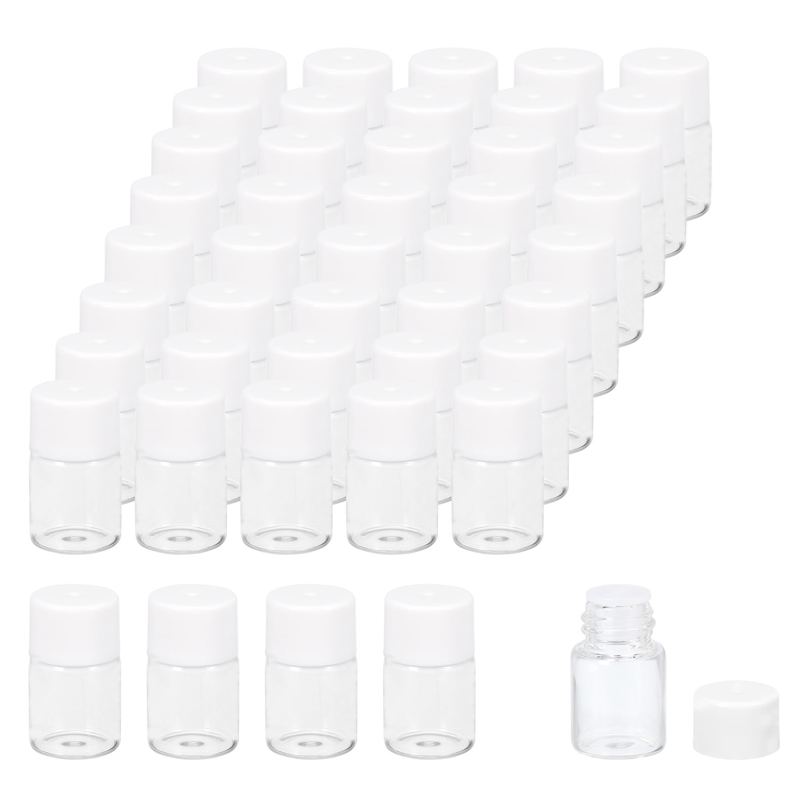 REGALWOVEN Essential Oil Bottles, Clear Glass Bottles with Orifice ...