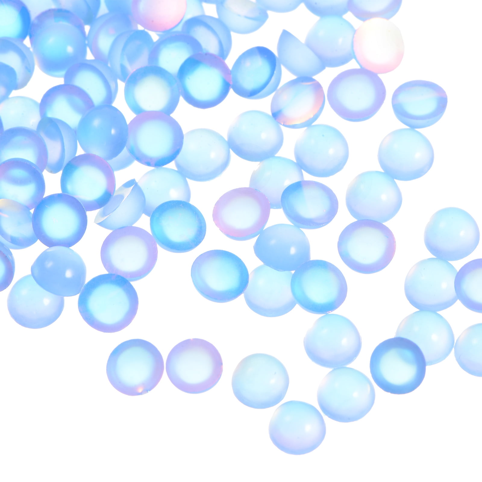 REGALWOVEN Flat Back Dome Transparent Half Round Flatback Resin Stone ...