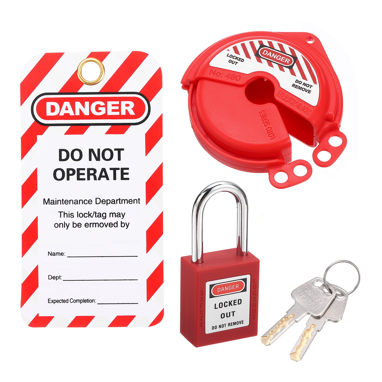 REGALWOVEN Gate Valve Lockout, for 1 Inch to 2-1/2 Inch with Lock and ...