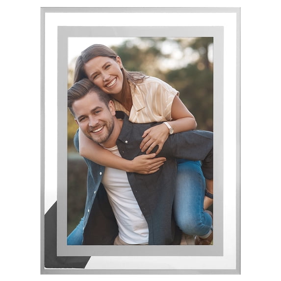 REGALWOVEN Glass Picture Frame for Tabletop Display, Real Glass Photo ...