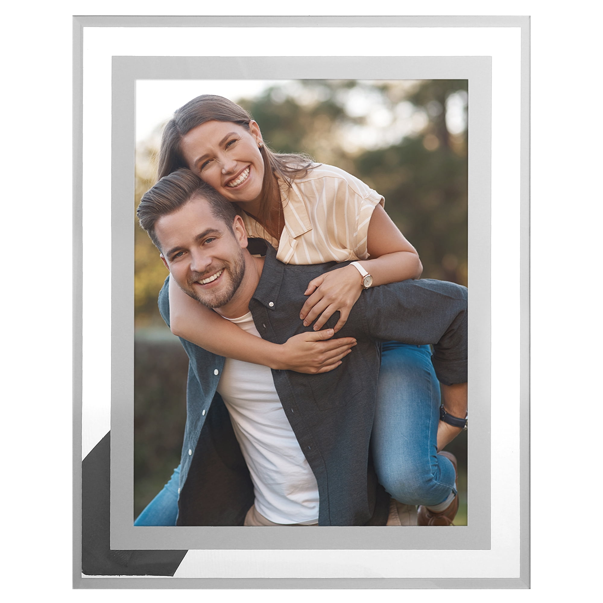 REGALWOVEN Glass Picture Frame for Tabletop Display, Real Glass Photo ...