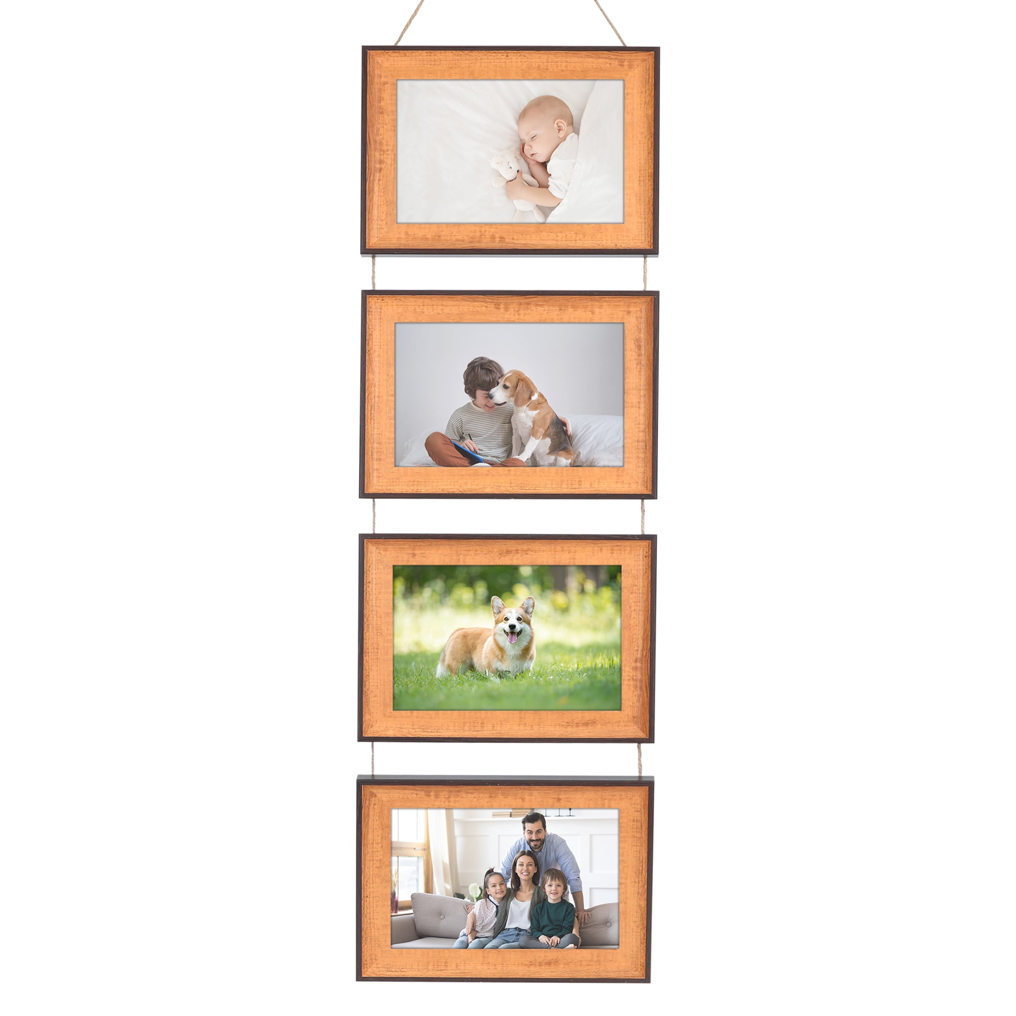 REGALWOVEN Hanging Collage Photo Frames Wall Decor, Family Picture ...