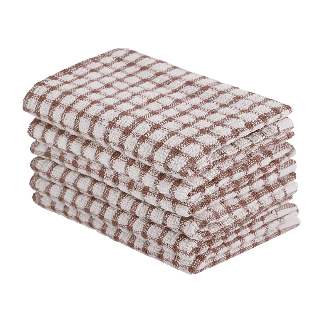 REGALWOVEN Kitchen Terry Cotton Dish Cleaning Towels Set of 6, 10.5"x15 ...
