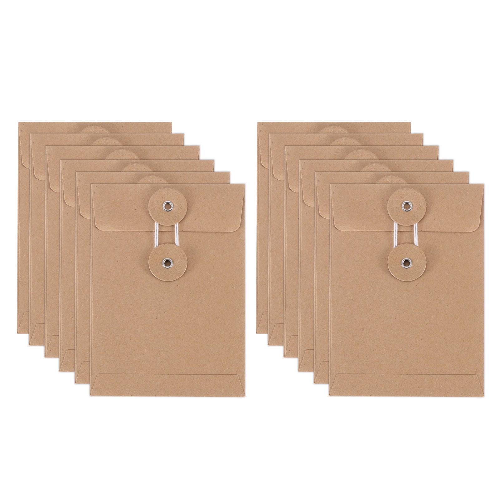 REGALWOVEN Kraft Paper Envelope with String Tie Closure Brown 5.5x4 ...