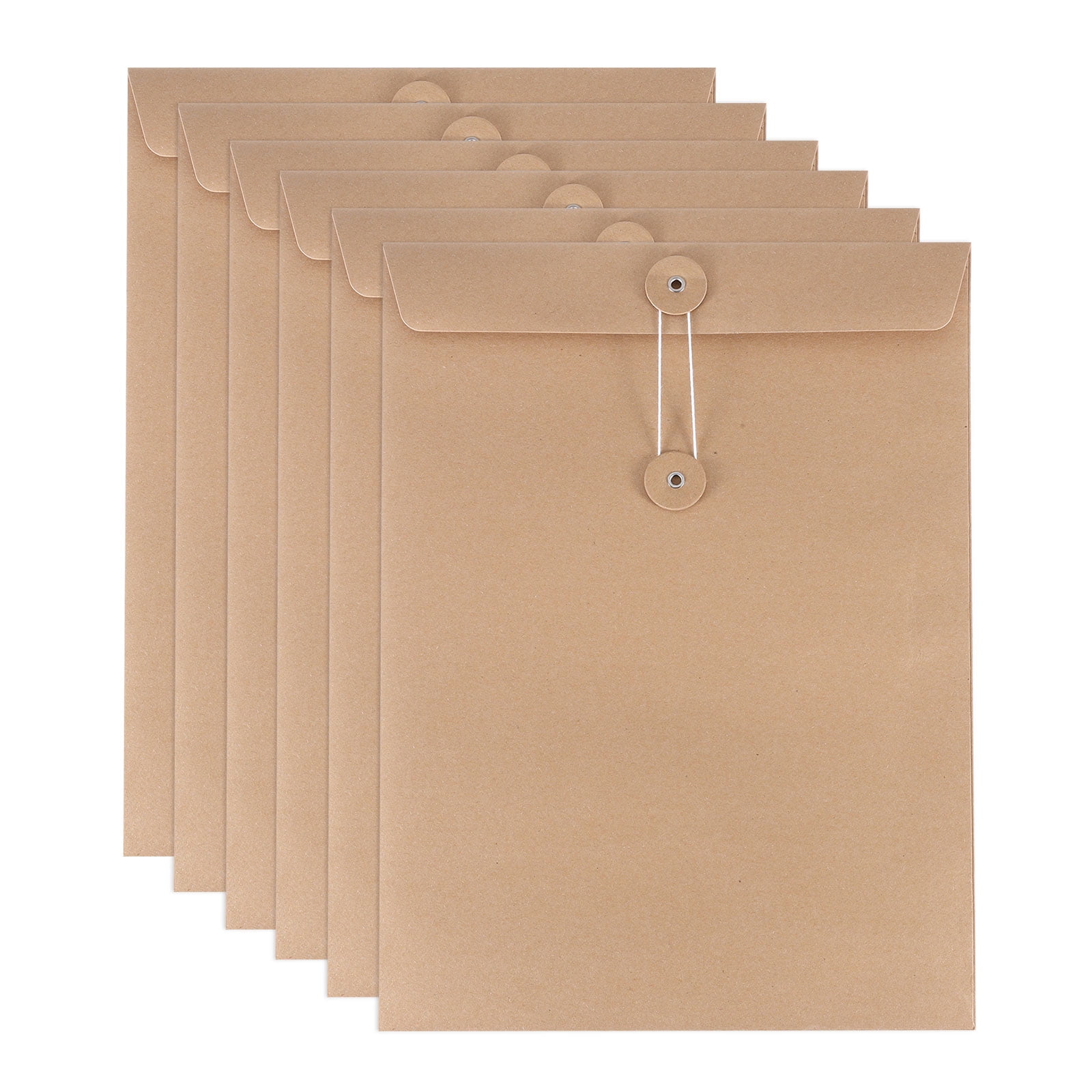REGALWOVEN Kraft Paper Envelope with String Tie Closure Browwn A4 ...