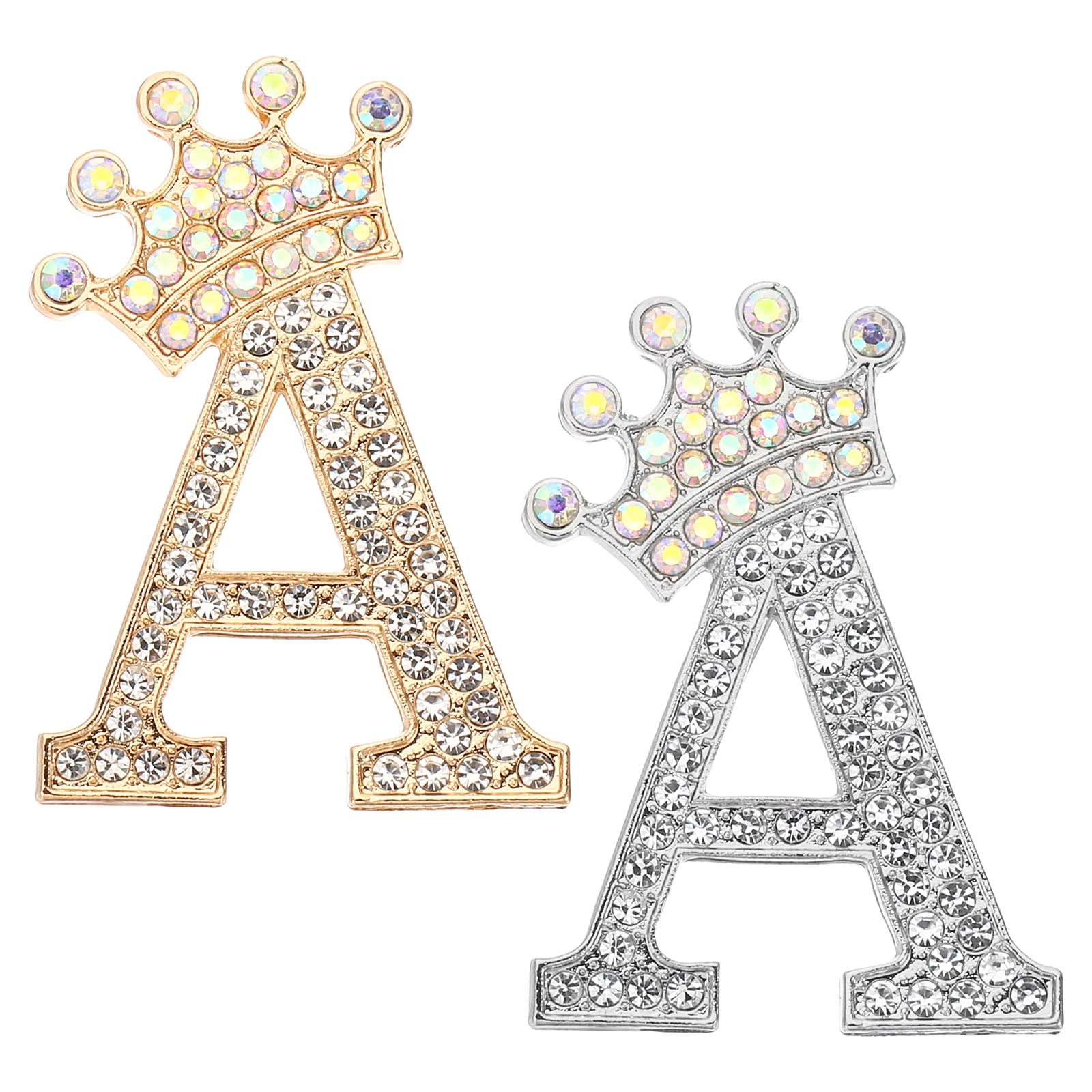 REGALWOVEN Letter Brooch Pins, Alphabet Lapel Badges Pin Letter A ...