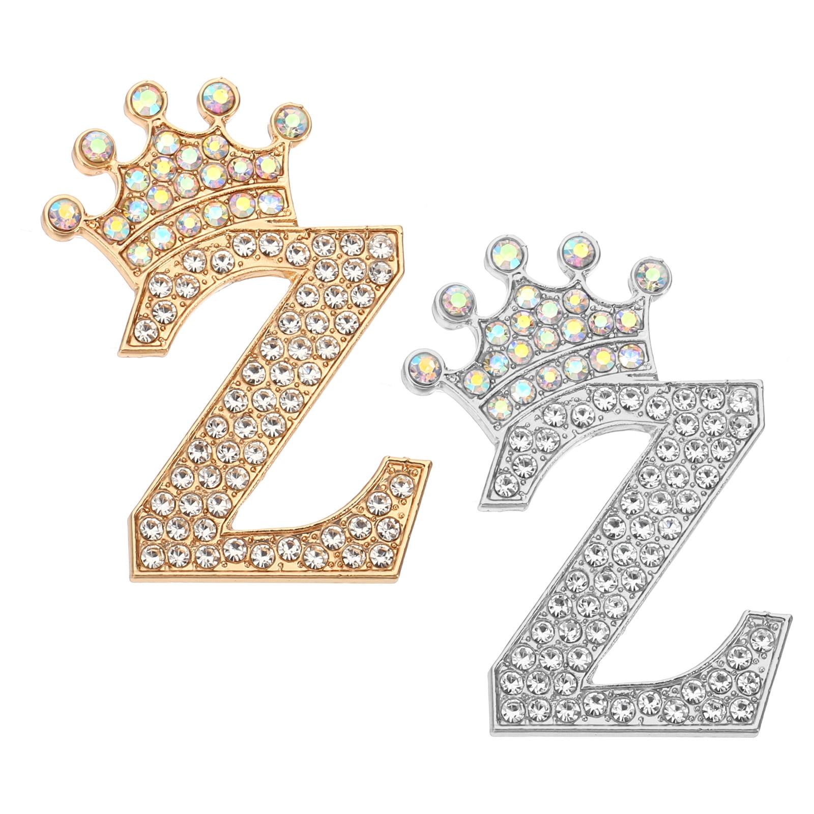 REGALWOVEN Letter Brooch Pins, Alphabet Lapel Badges Pin Letter Z ...