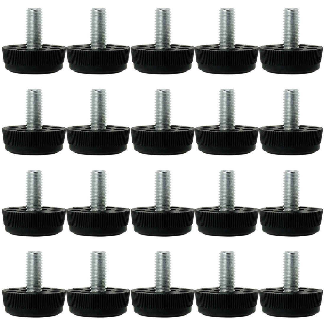 REGALWOVEN M8 x 17 x 30mm Furniture Leveling Feet Threaded Adjuster for ...