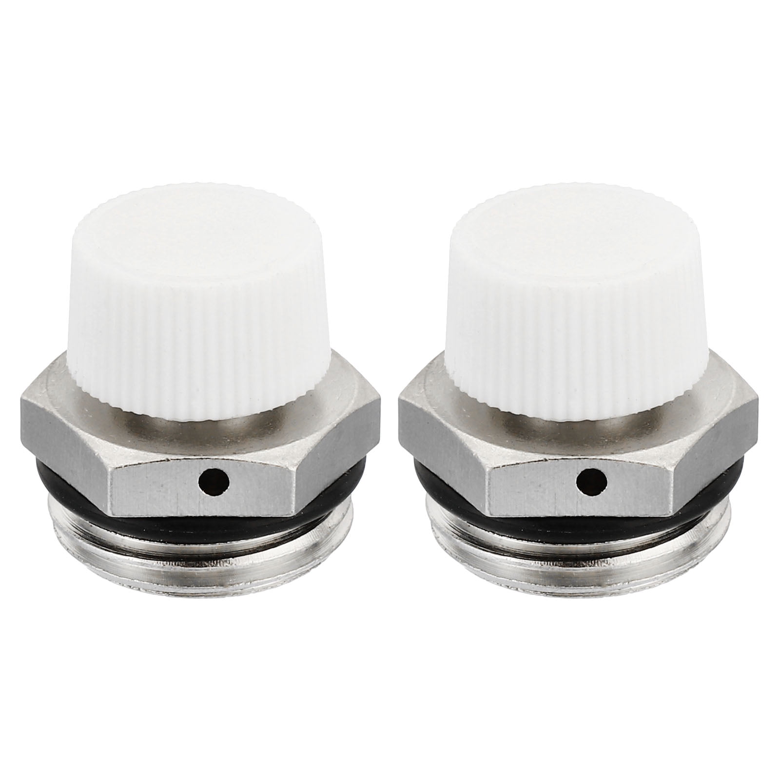 REGALWOVEN Manual Radiator Air Vent Valves, 2 Pack Nickel Plated Brass ...